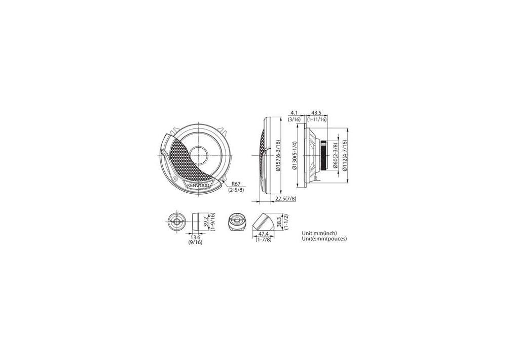 S-Series & E-Series • KFC-E130P Kenmerken • KENWOOD Nederland