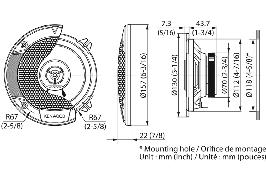 S-Series & E-Series • KFC-S1366 Kenmerken • KENWOOD Nederland