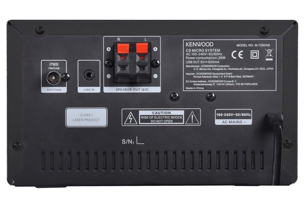 Audio Systems • M-725DAB-B Features • KENWOOD Europe